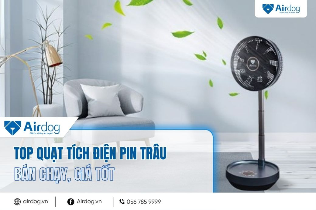 Top quạt tích điện pin trâu bán chạy, giá tốt nhất hiện nay
